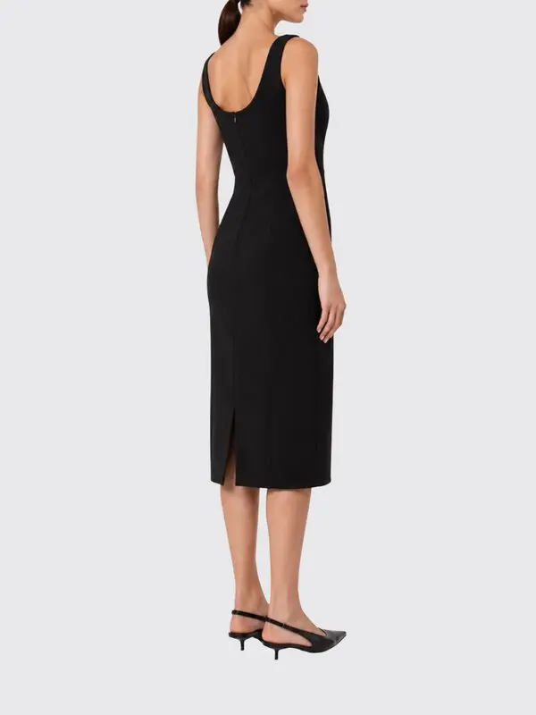 Max Mara Off-the-shoulder Square Neckline Cady Sheath Dress