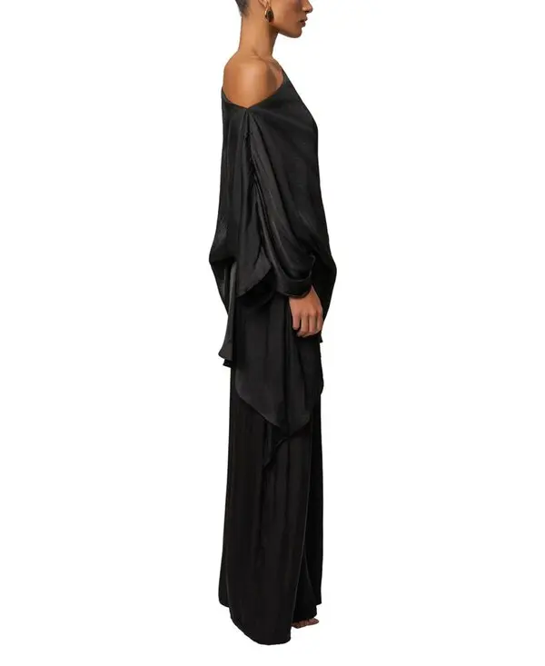 JLUXLABEL Brisa One Shoulder Top - Black