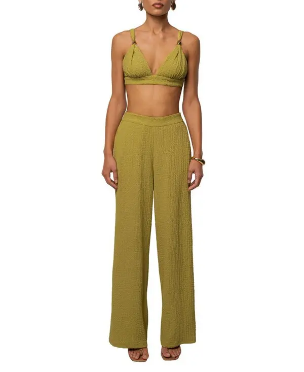 JLUXLABEL Dockside Crepe Knit Bralette