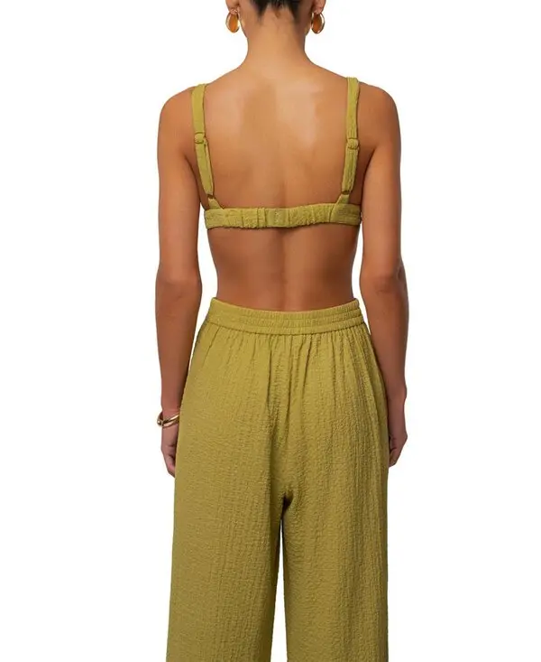 JLUXLABEL Dockside Crepe Knit Bralette
