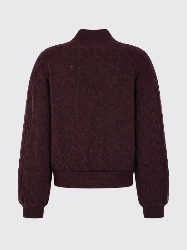 Polo Ralph Lauren Wool & Cashmere Bomber Cardigan - Violet