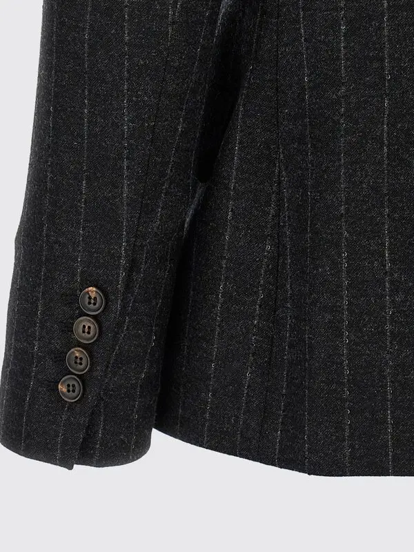 Brunello Cucinelli Pinstripe Double-breasted Wool Blazer