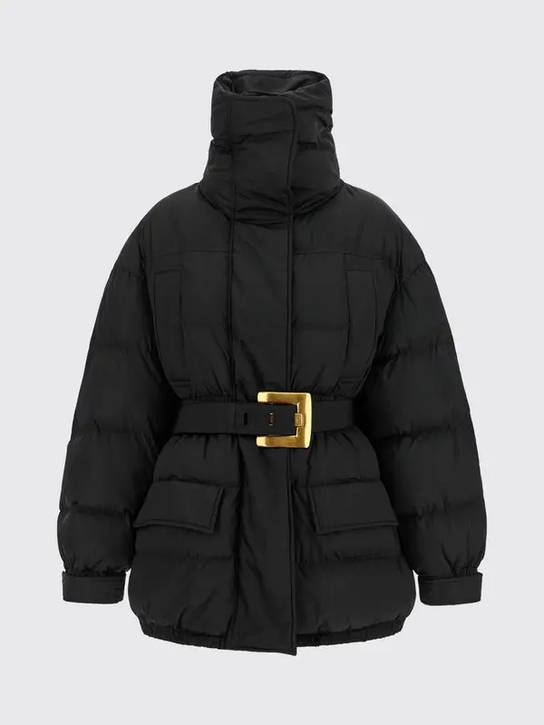 Balmain Puffer Jacket With Belt Detail