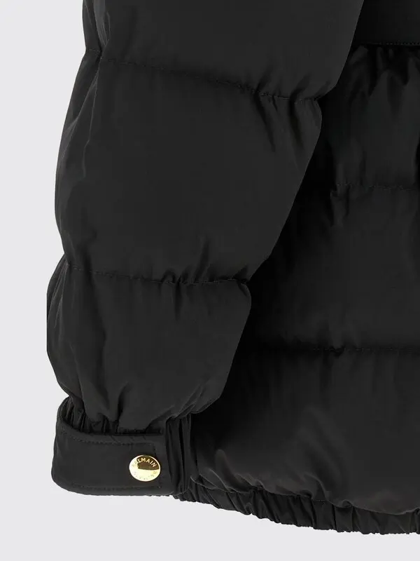 Balmain Puffer Jacket With Belt Detail