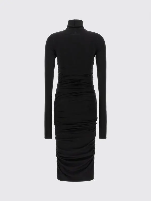 Elisabetta Franchi Wool-knit Sheath Dress With Turtleneck