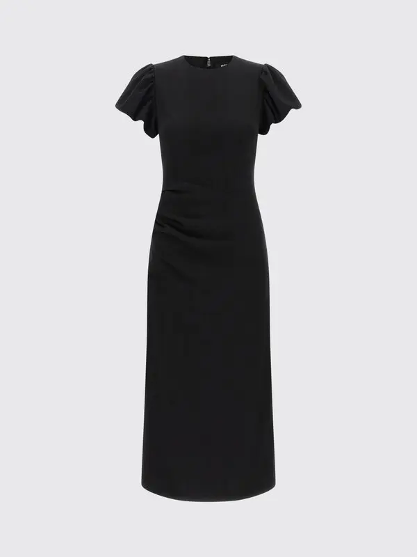 ROTATE BY BIRGER CHRISTENSEN Short-sleeved Crêpe Sheath Midi Dress