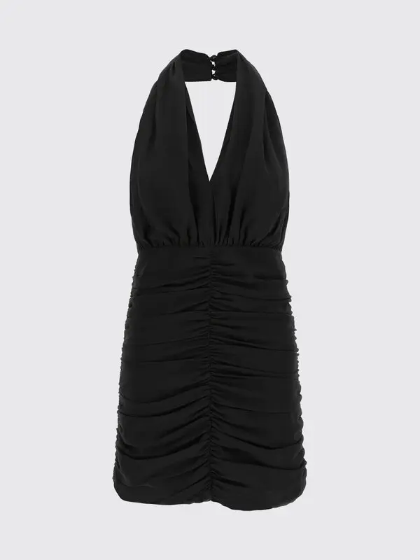 ROTATE BY BIRGER CHRISTENSEN Ruched Halterneck Mini Dress