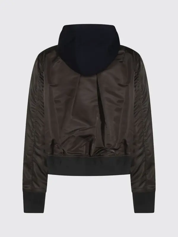 Sacai Zip-up Hooded Bomber Jacket - Navy