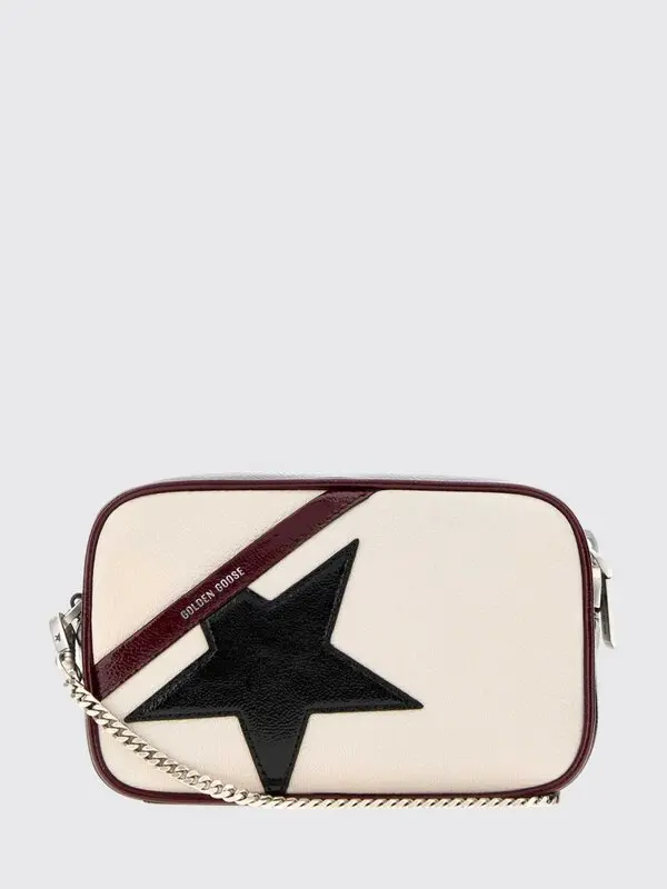 GOLDEN GOOSE Mini Star Ovine Leather Camera Bag With Removable Strap - Beige
