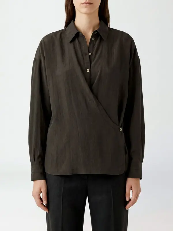 LEMAIRE Wrap Shirt - Black