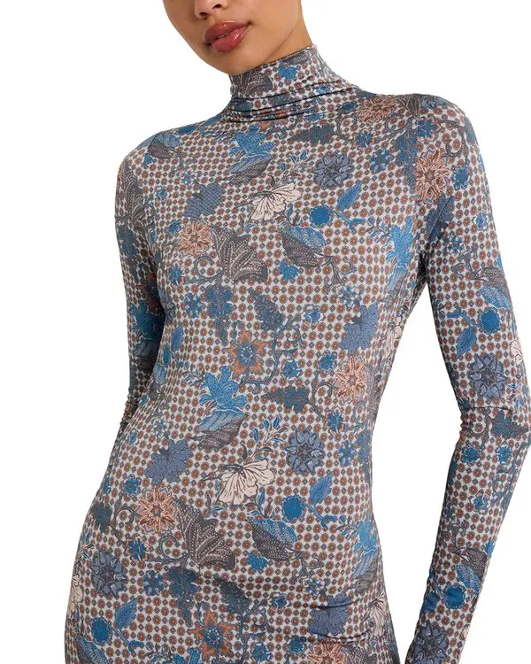 MARIE OLIVER Paxton Turtleneck Long Sleeve Dress