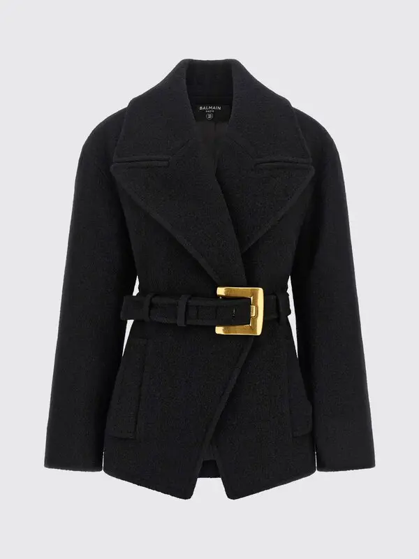 Balmain Belted Coat