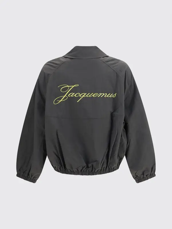 Jacquemus Nylon Shirt Jacket With Zip Closure And Embroidered Logo