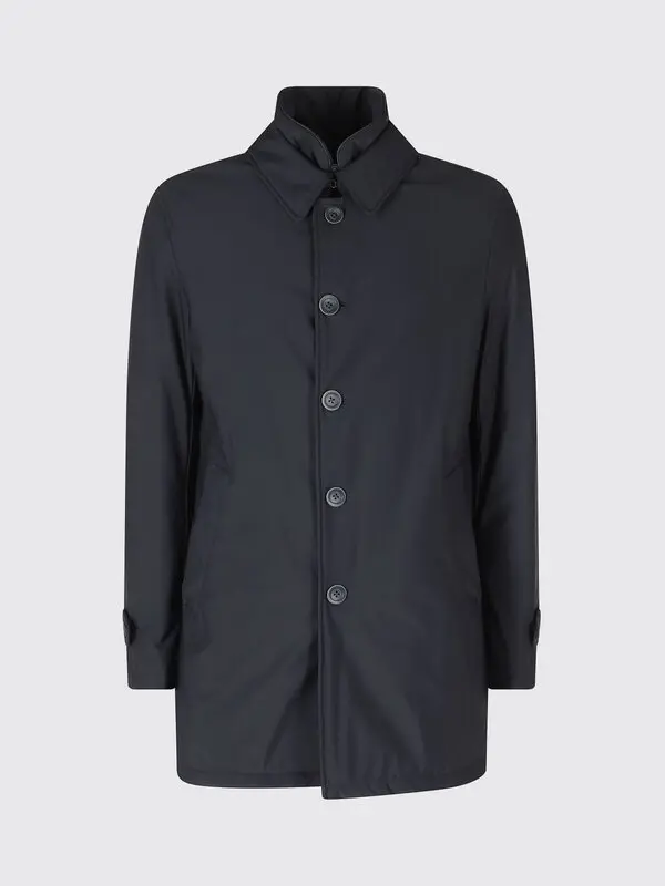 Herno Slim Fit Water-repellent Technical Fabric Trench Coat