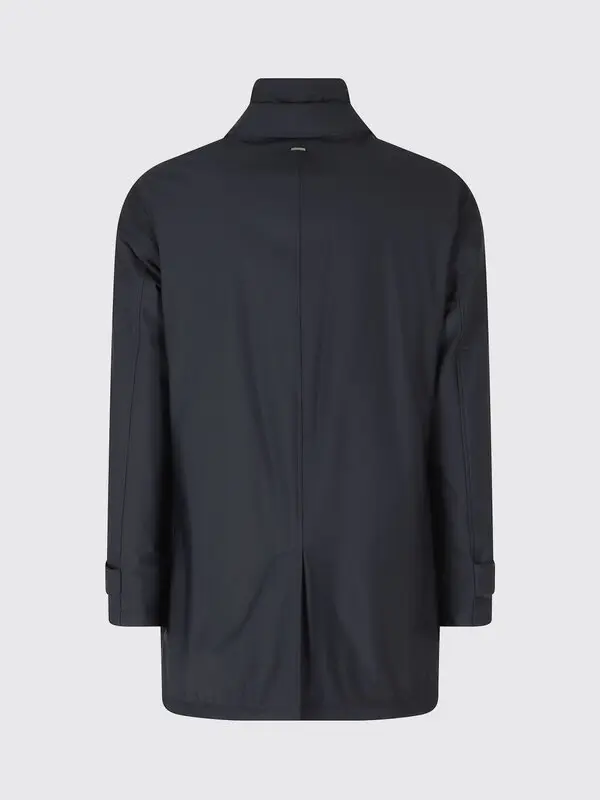 Herno Slim Fit Water-repellent Technical Fabric Trench Coat