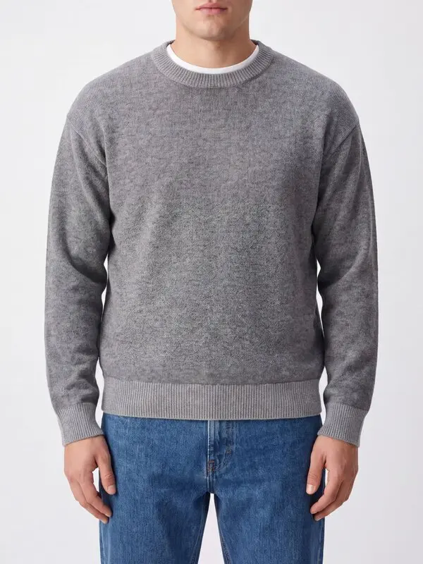 ROBERTO COLLINA Crew Neck Pullover - Grey