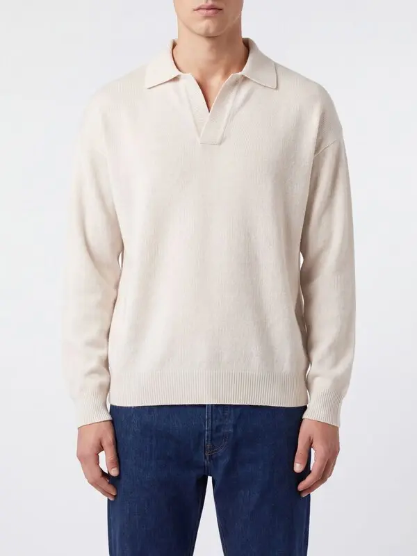 ROBERTO COLLINA V-neck Sweater - White