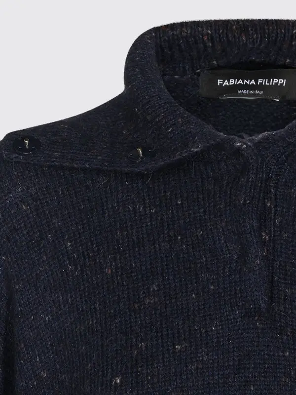 Fabiana Filippi Textured Knit Poncho