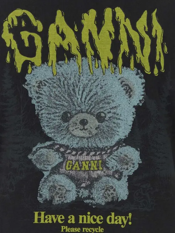 GANNI T-shirt - Black