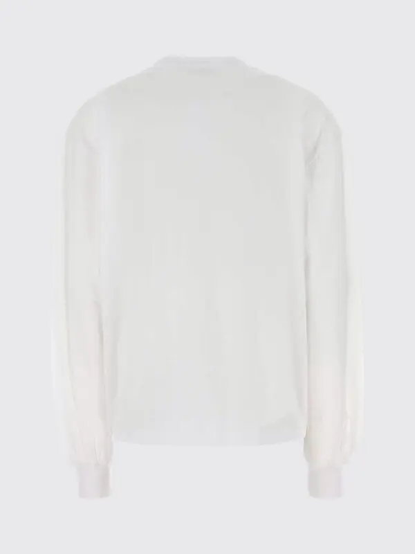 GANNI Organic Cotton Long Sleeve T-shirt With Teddy Bear Graphic - White