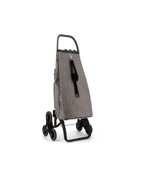 ROLSER Ecosak 6 Wheel Stair Climber Foldable Shopping Trolley - Granite