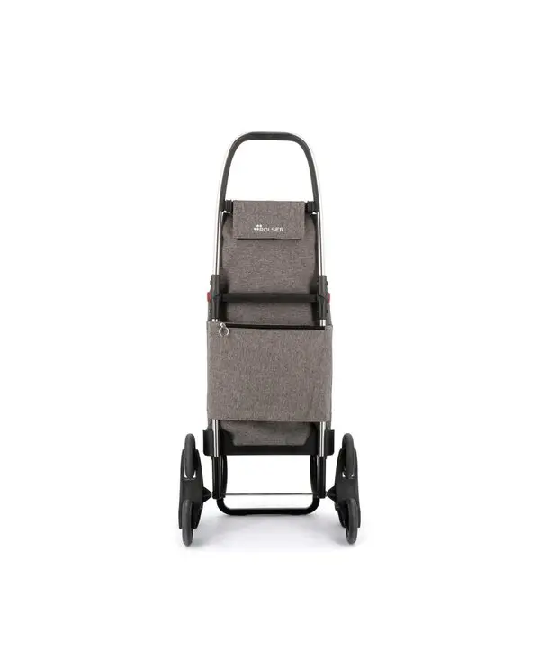 ROLSER Ecosak 6 Wheel Stair Climber Foldable Shopping Trolley - Granite