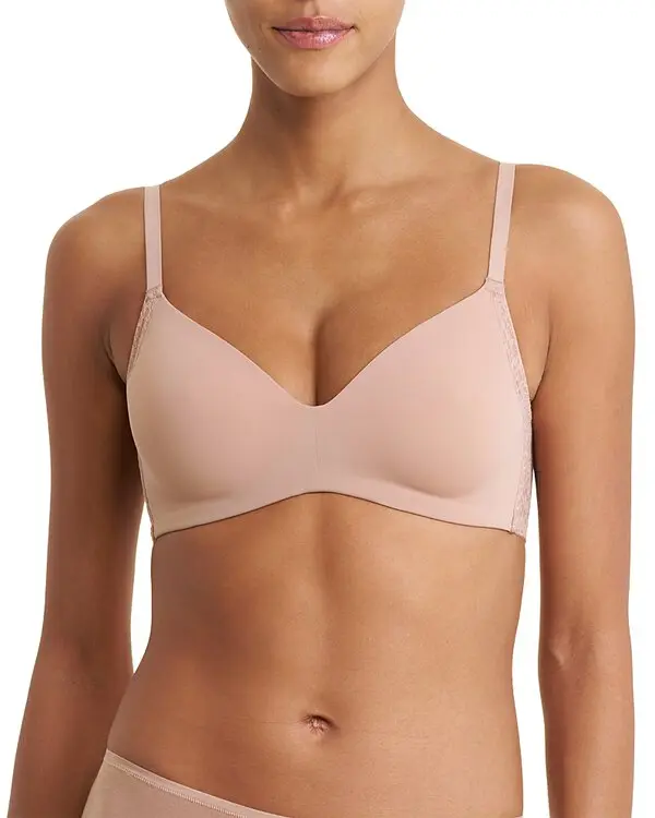 Natori Pretty Smooth Wireless T-shirt Bra - Buff