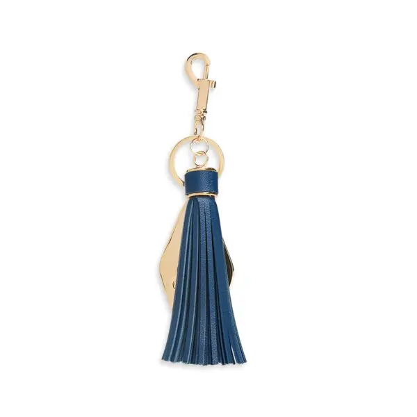 Bloomingdale'S Hotel Tassel Key Chain Exclusive - Navy