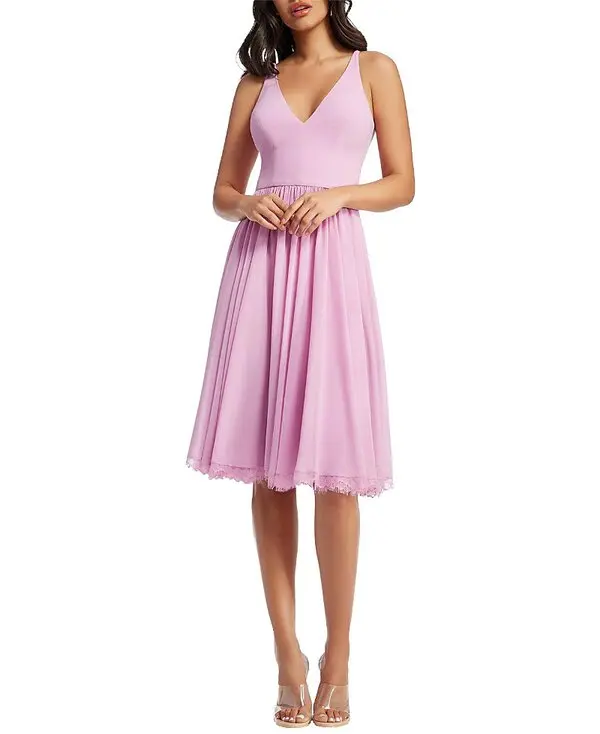 Dress The Population Alicia Midi Dress - Lavender