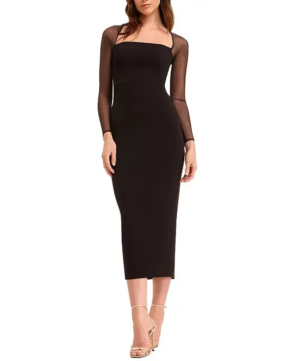 Dress The Population Maxine Midi Dress - Black