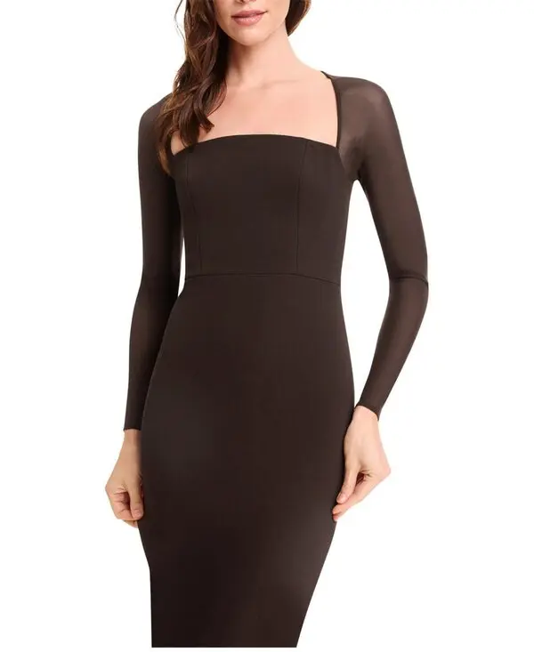 Dress The Population Maxine Midi Dress - Mocha