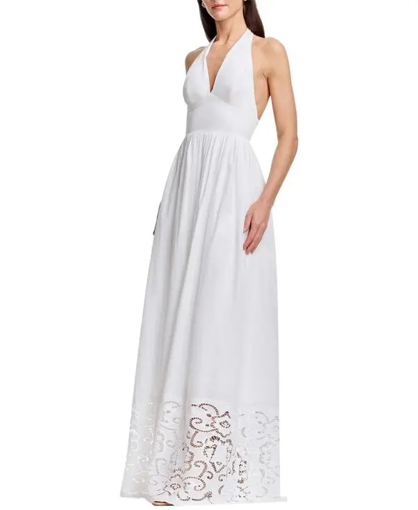 Dress The Population Nessie Halter Plunge Gown