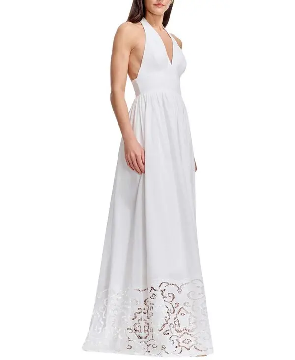 Dress The Population Nessie Halter Plunge Gown
