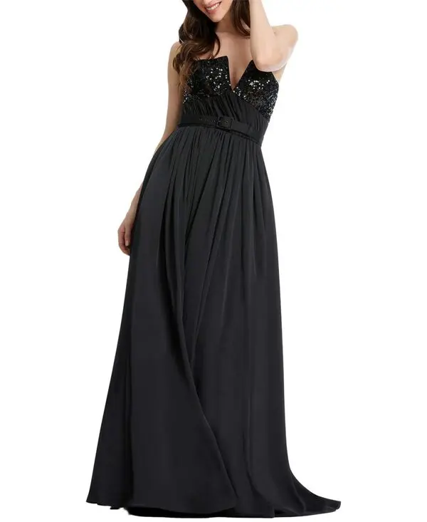 Dress The Population Plunge Sequin Gown