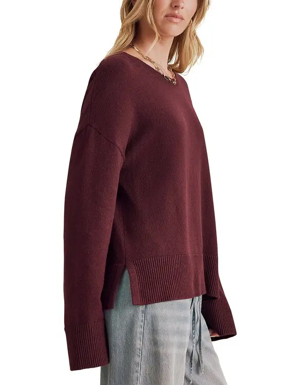 Splendid Haven Crewneck Sweater - Merlot