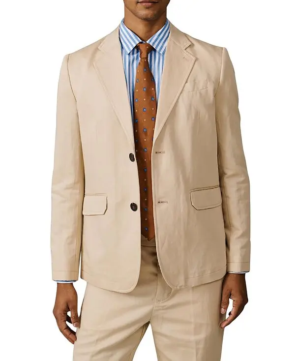 Aubin Pasmore Tailored Linen Blend Blazer - Sand
