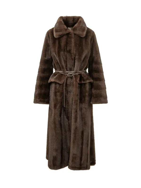 VALENTINI 1972 Vintage Mink Fur Coat - Chocolate