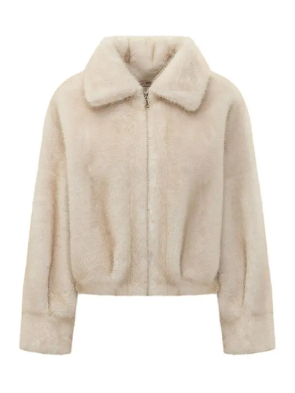 VALENTINI 1972 Eco Mink Mini Fur-style Jacket