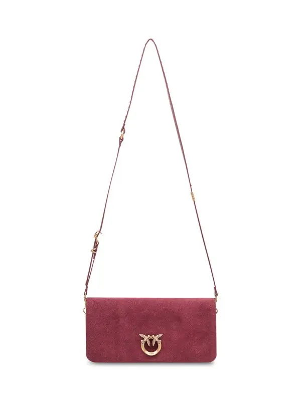 Pinko Click Soft Horizont Shoulder Bag - Ribes Intenso