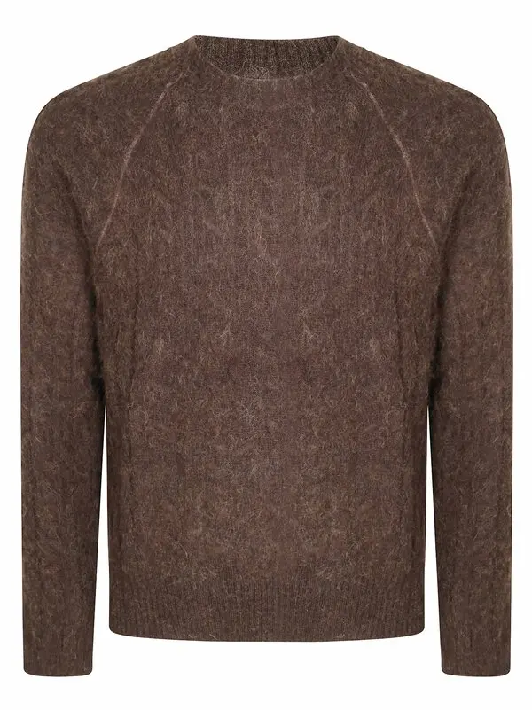 DIANA STUDIO Textured Cable Knit Sweater