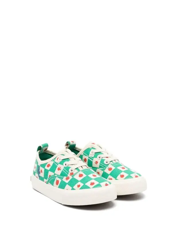 BOBO CHOSES Mini All-over Tomato Lace Trainers - White