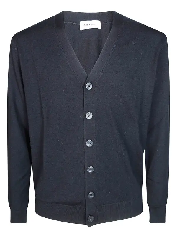 DIANA STUDIO V-neck Button-front Cardigan