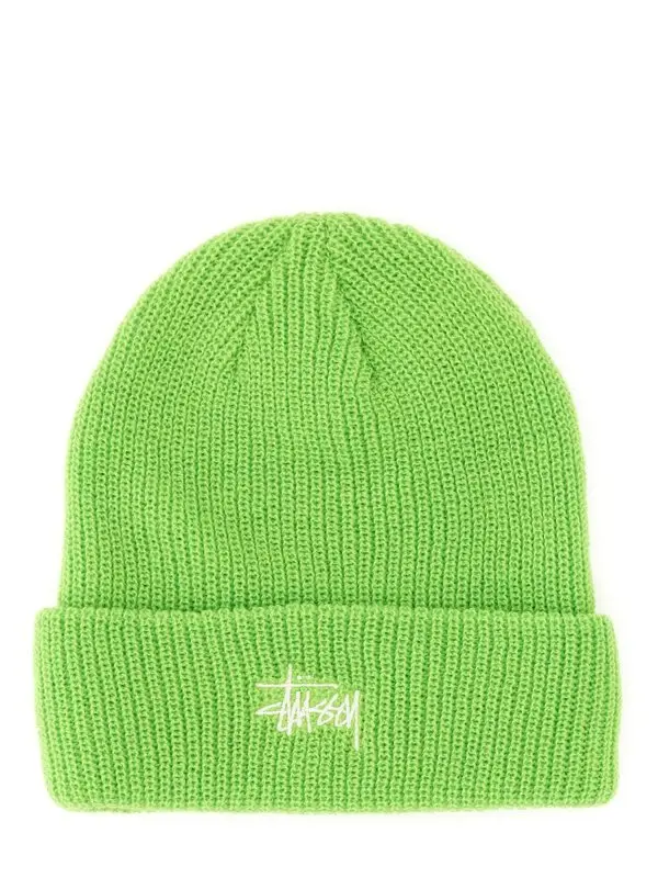 StÜssy Ribbed Acrylic Beanie - Green