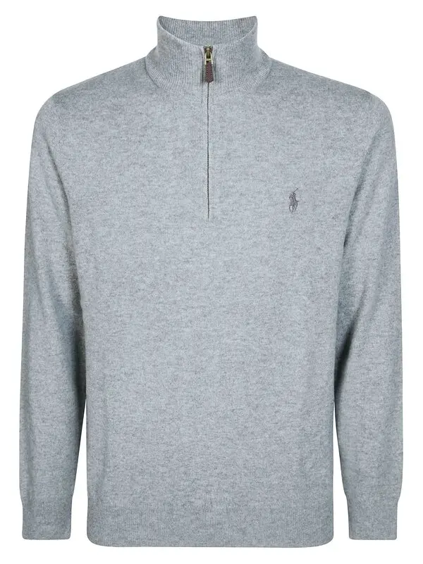 Polo Ralph Lauren Quarter Zip Pullover - Grigio