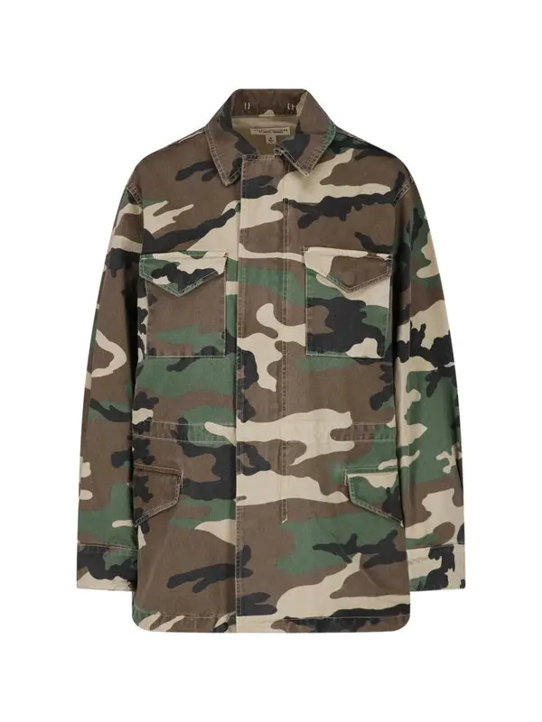 NILI LOTAN Camo Cotton Field Jacket - Multicolor