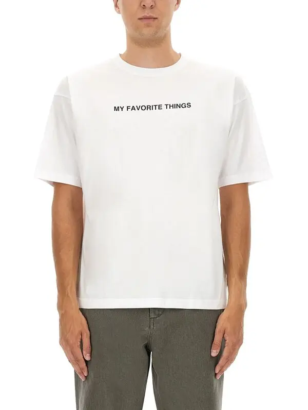 Aspesi T-shirt With 'my Favorite Things' Print