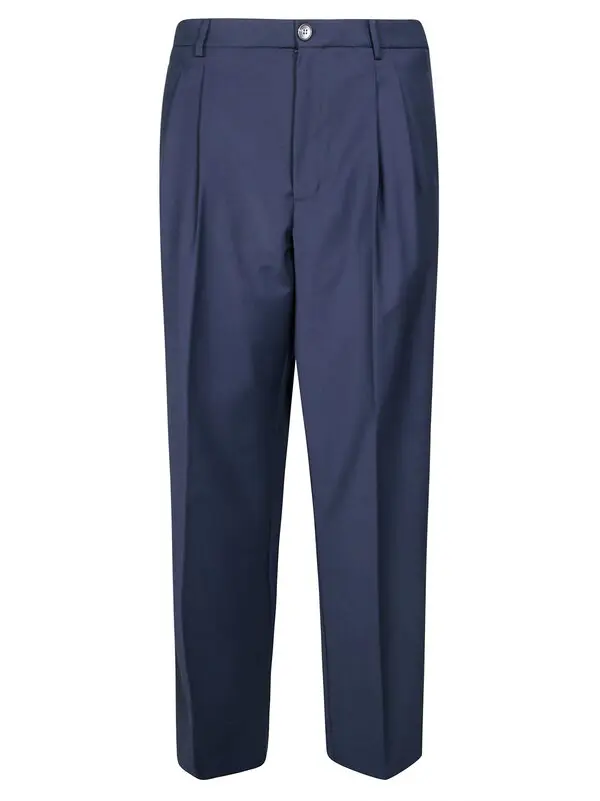 AMARANTO Relaxed Fit Pleated Trousers