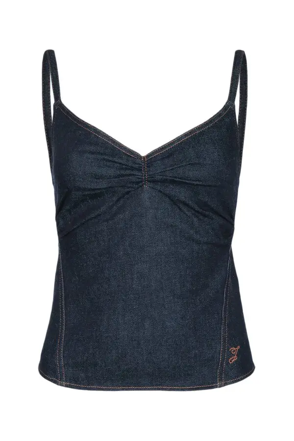 Jacquemus Pina Cropped Top - Darknavy