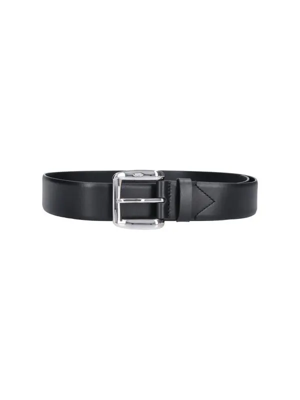 J & M DAVIDSON Smooth Calf Leather Belt