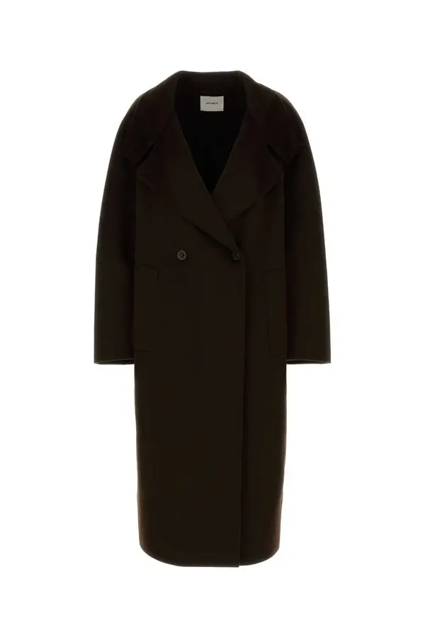 LISA YANG Double-button Wool-cashmere Jacket - Darkoak